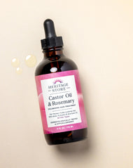 Castor Oil & Rosemary | Volumizing Hair Treatment | Heritage Store